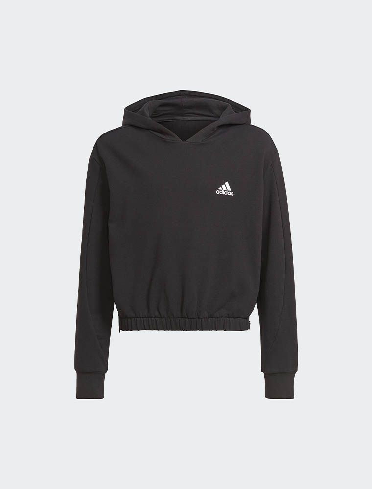 Adidas With Black Hooded Sweatshirt Cotton Girl Viamonte